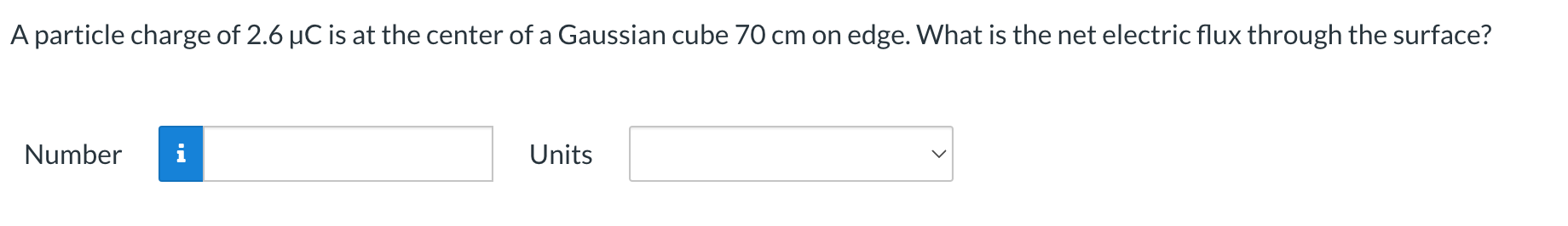 A particle charge of \( 2.6 \mu \mathrm{C} \) ﻿is at | Chegg.com
