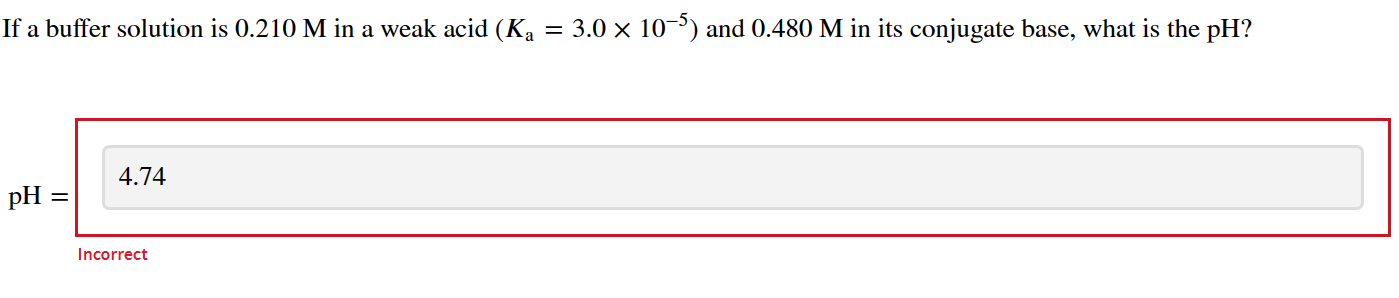 Solved f a buffer solution is 0.210M in a weak acid | Chegg.com