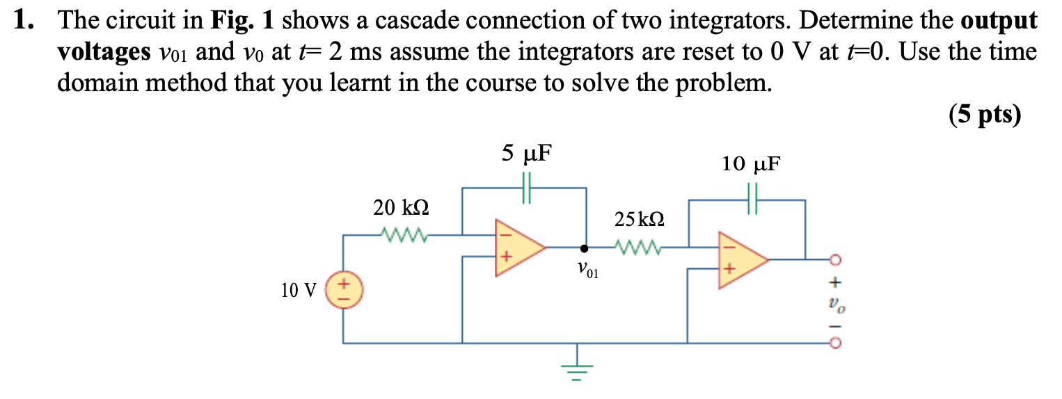 Solved 1. The circuit in Fig. 1 shows a cascade connection | Chegg.com