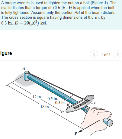 Solved A torque wrench is used to tighten the nut on a bolt | Chegg.com