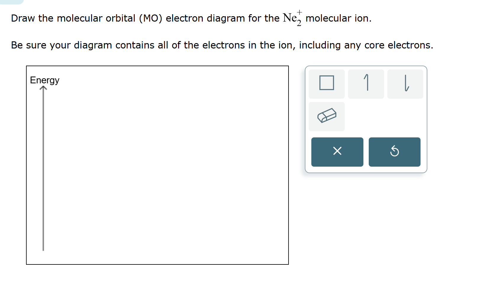 Solved Draw the molecular orbital (MO) ﻿electron diagram for | Chegg.com