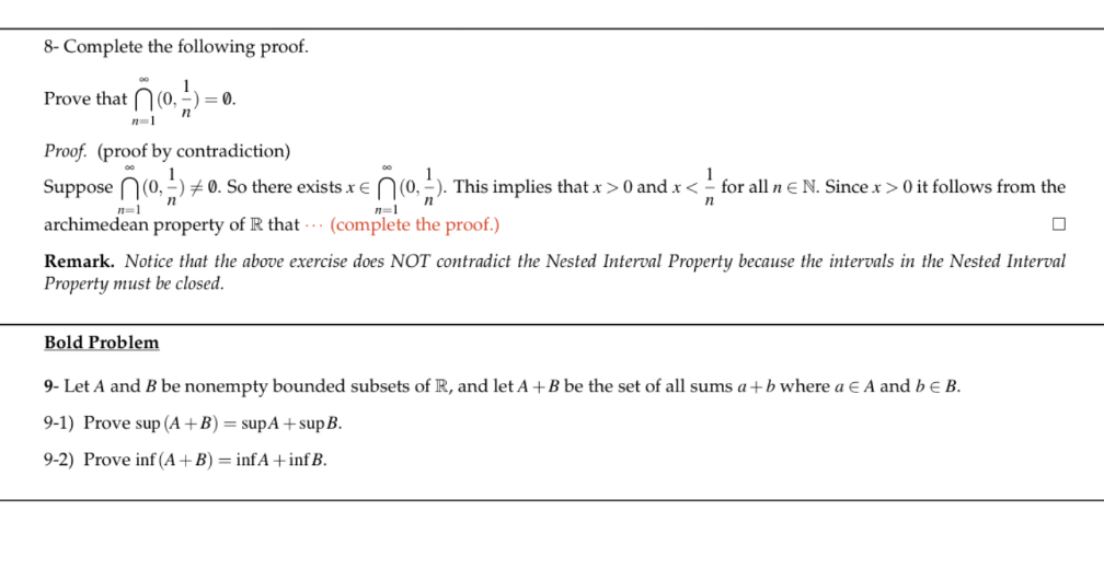 Solved Mathematical proof real analysis Please step by step | Chegg.com
