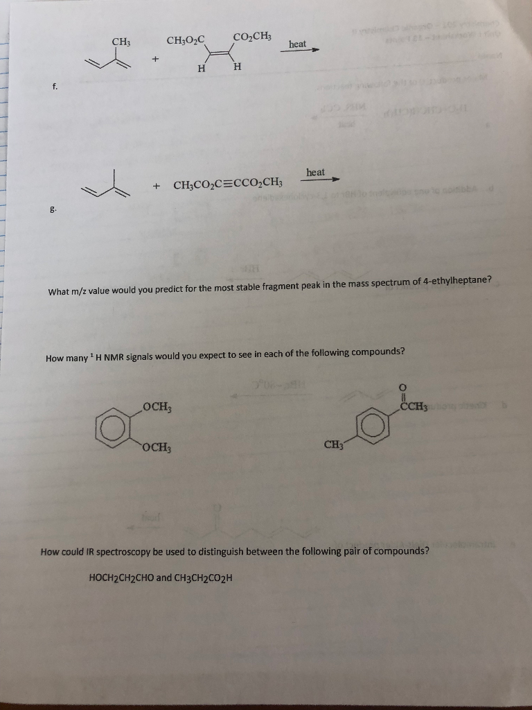 Solved CH; CH:02C_CO2 CO2CH3 heat, + HH heat heat, + | Chegg.com