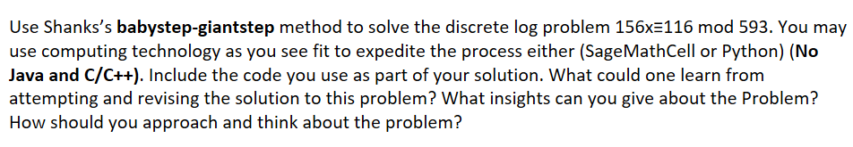 Solved Do not answer question with Java or C/C++ or if | Chegg.com