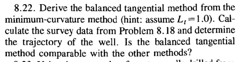8.22. Derive the balanced tangential method from the | Chegg.com