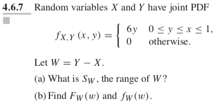 Solved 4.6.7 Random variables X and Y have joint PDF fx.Y | Chegg.com