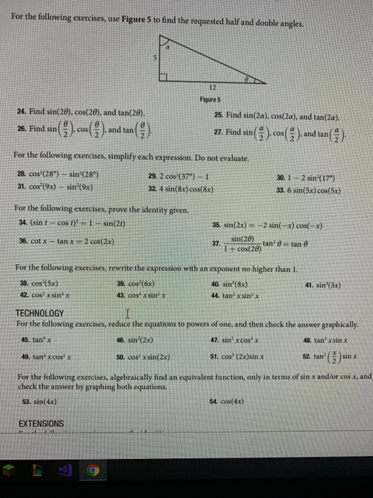 Solved For the following exercises, use Figure 5 to find the | Chegg.com