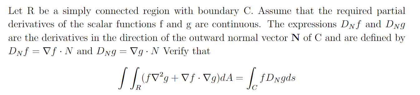 Solved Let R be a simply connected region with boundary C. | Chegg.com