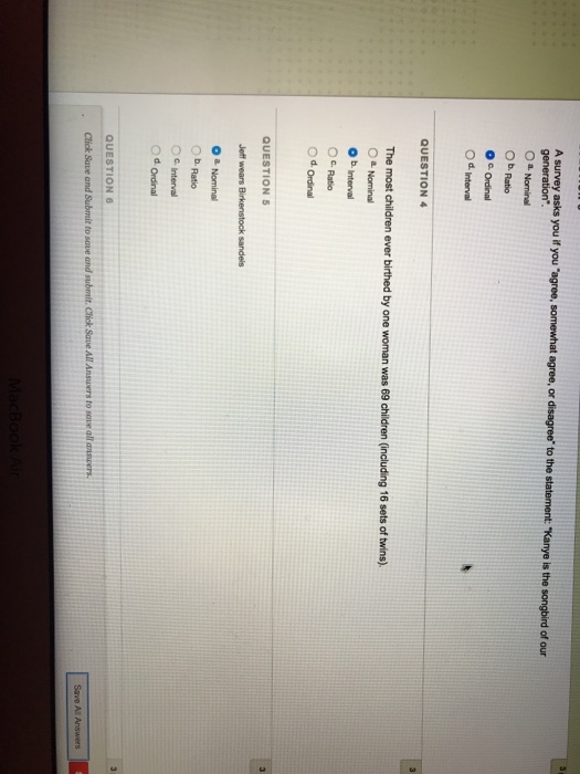 Solved A survey asks you if you "agree, somewhat agree, or | Chegg.com