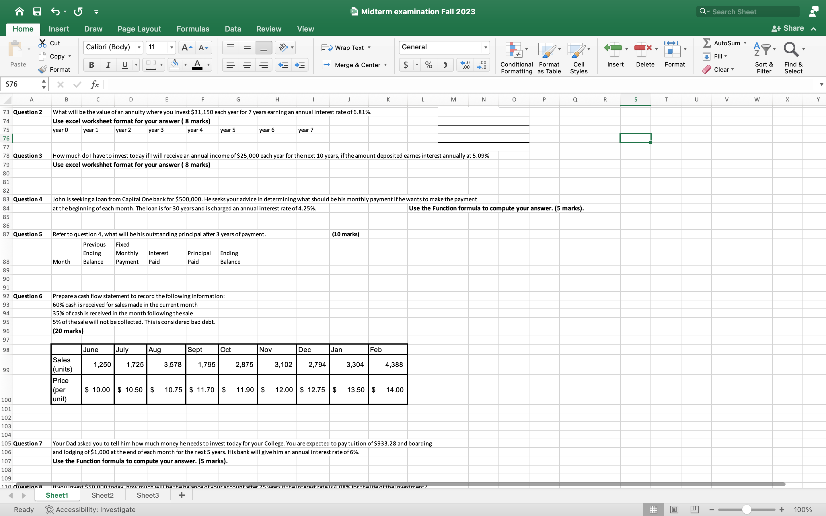 Solved Midterm examination Fall 2023 Q. Search Sheet Home | Chegg.com