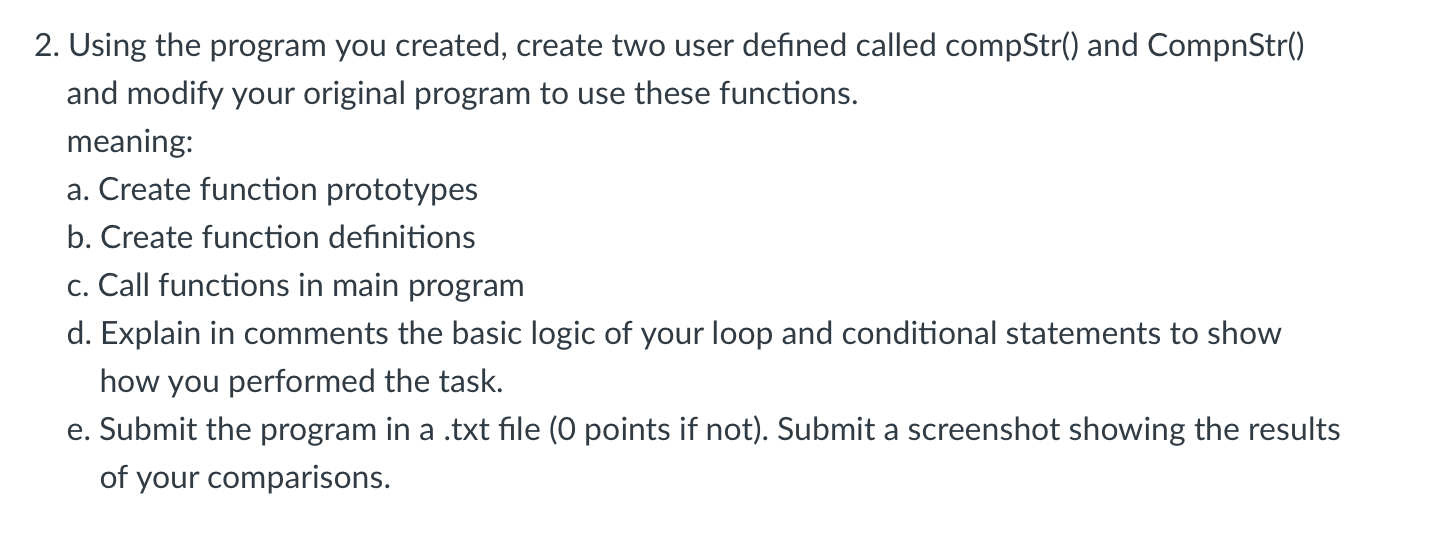 Solved 2. Using the program you created, create two user | Chegg.com