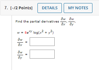 Solved Find the partial derivatives | Chegg.com