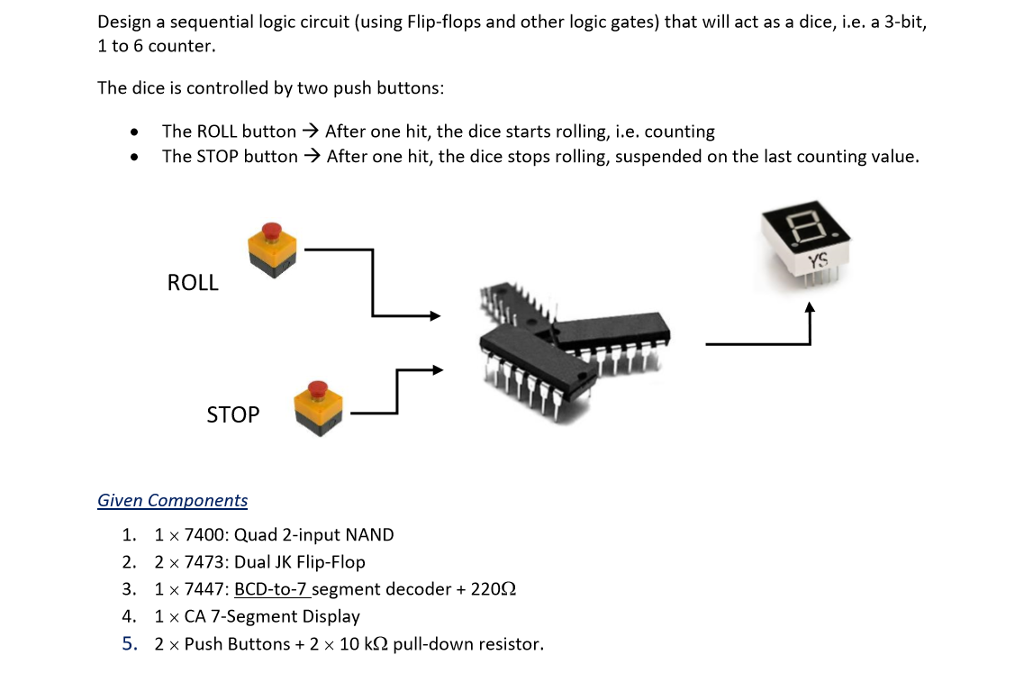Solved Design a sequential logic circuit (using Flip-flops | Chegg.com