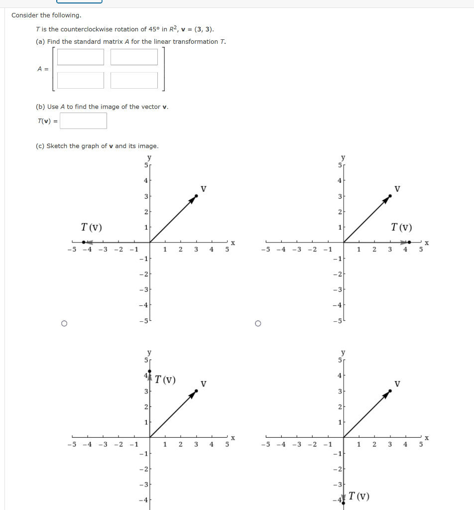 Solved Consider the following. T is the counterclockwise | Chegg.com