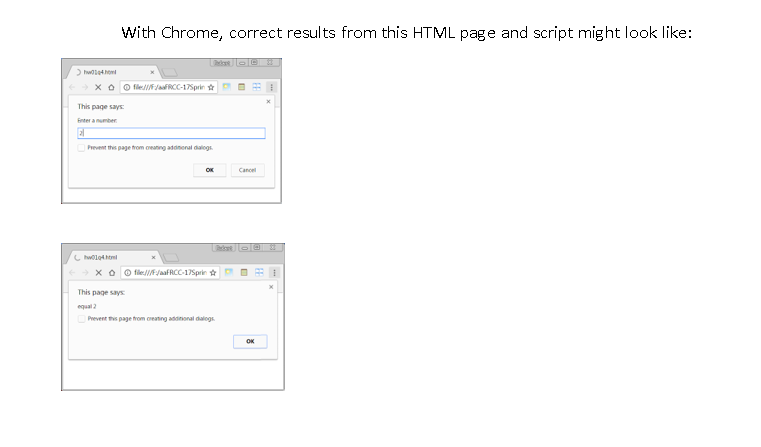 Solved Using the above scripts as models and the JavaScript | Chegg.com