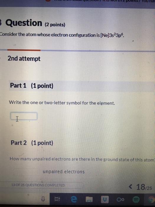 Solved Question (12 points) Consider the atom whose electron | Chegg.com Solved Question (12 points) Consider the atom whose electron | Chegg.com
