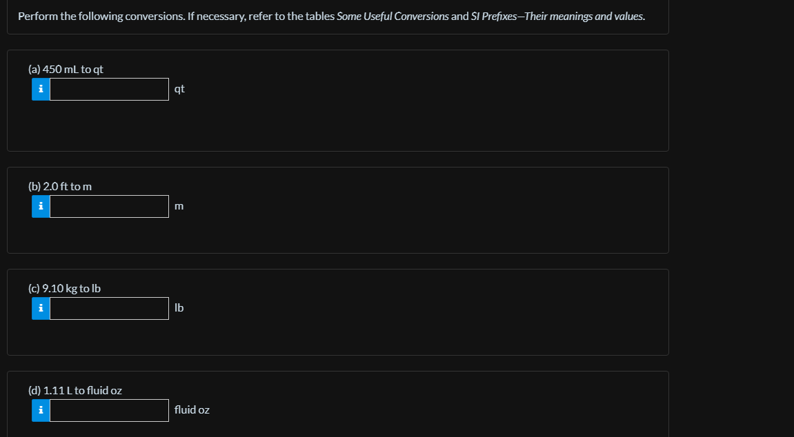 Solved Perform the following conversions. If necessary, | Chegg.com