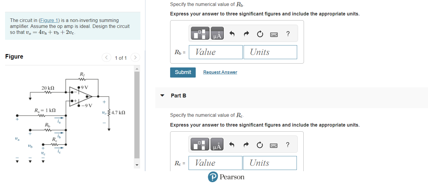 Solved Specify the numerical value of Rb. Express your | Chegg.com