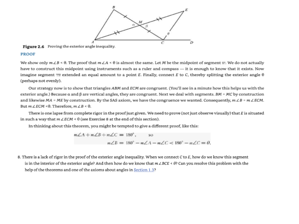PROOF We show only m∠B