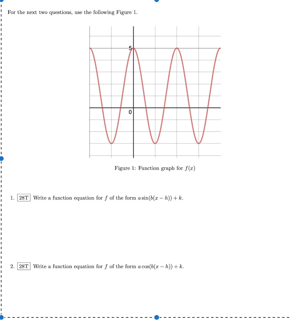 Solved - For the next two questions, use the following | Chegg.com