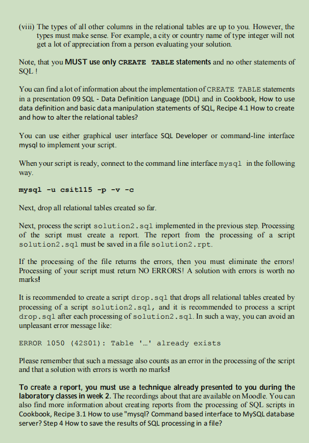 Solved Task 2 (4 marks) An objective of this task is to use | Chegg.com