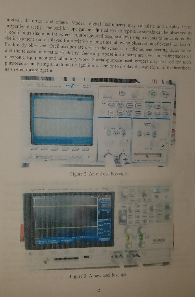 Solved: Lab 6. Oscilloscope And Applications 1. Introducti... | Chegg.com