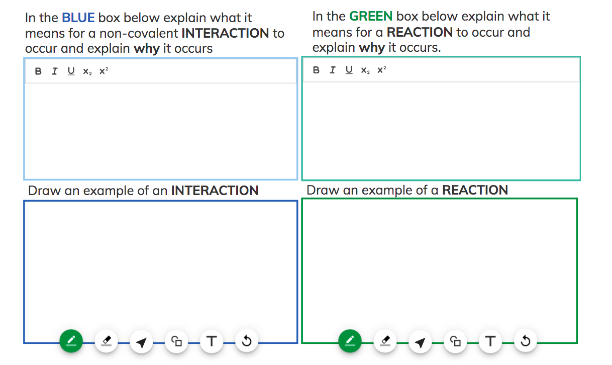 Solved In the BLUE box below explain what it In the GREEN | Chegg.com