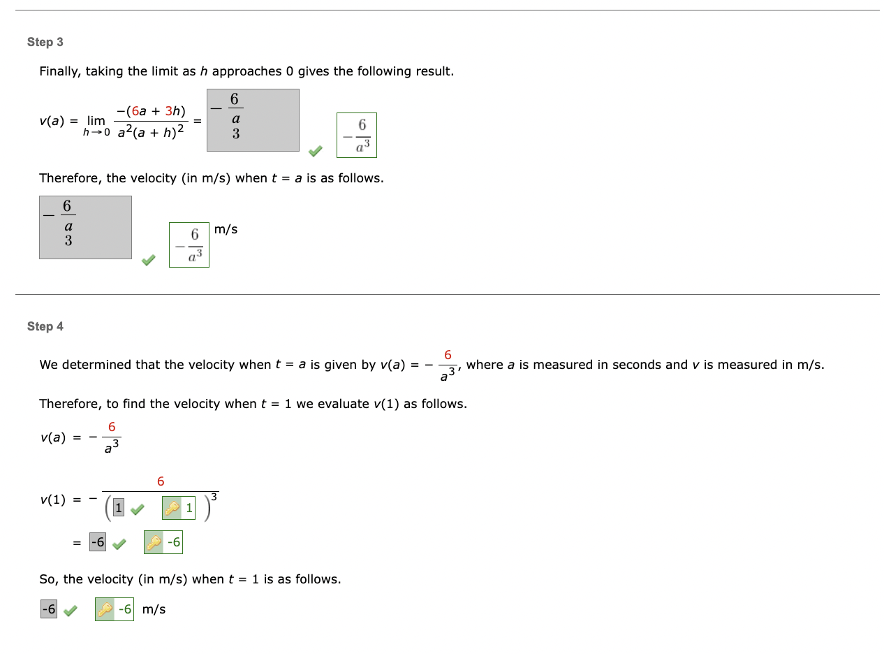 Solved Finally, taking the limit as h approaches 0 gives the | Chegg.com