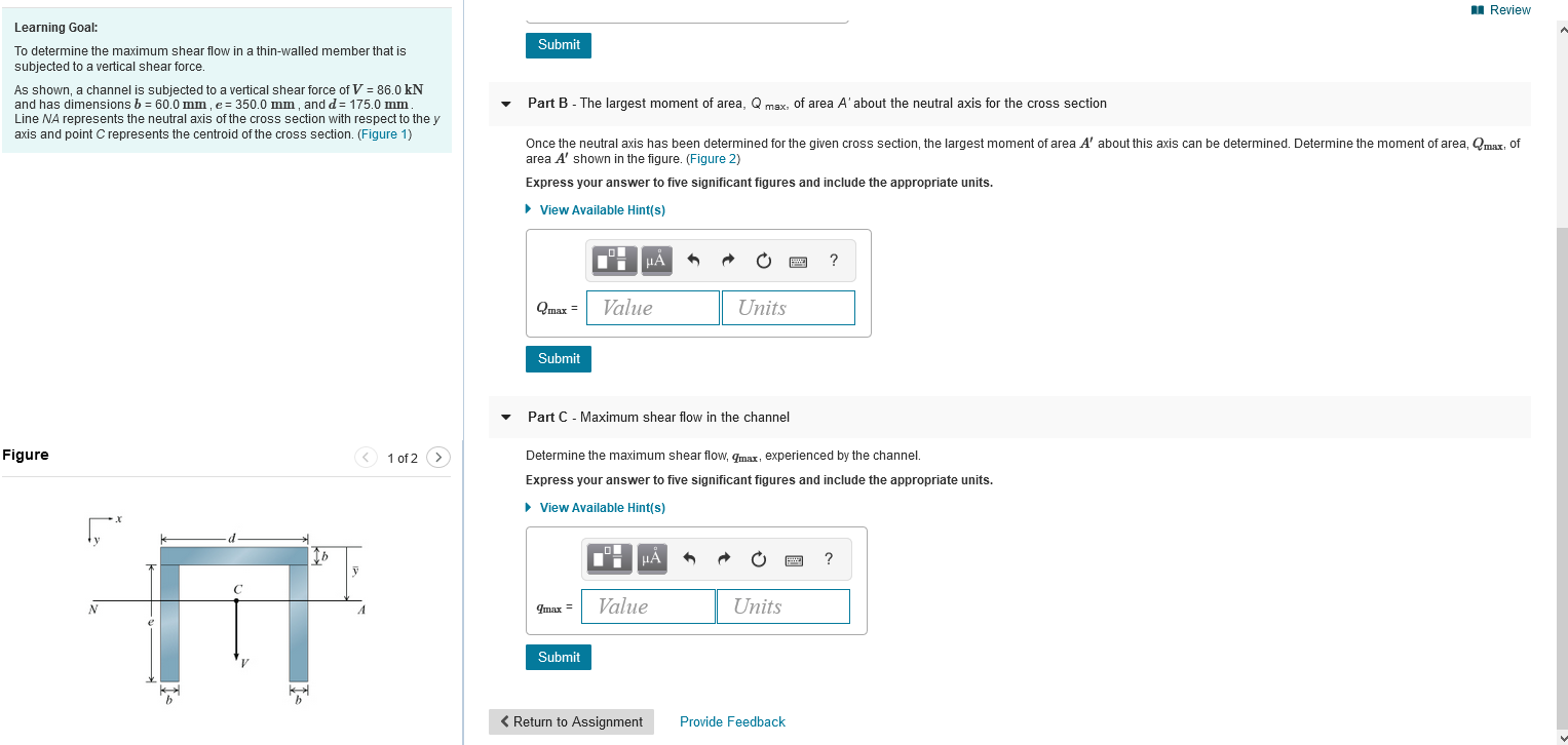 Solved Part A - Location of the neutral axis Determine the | Chegg.com