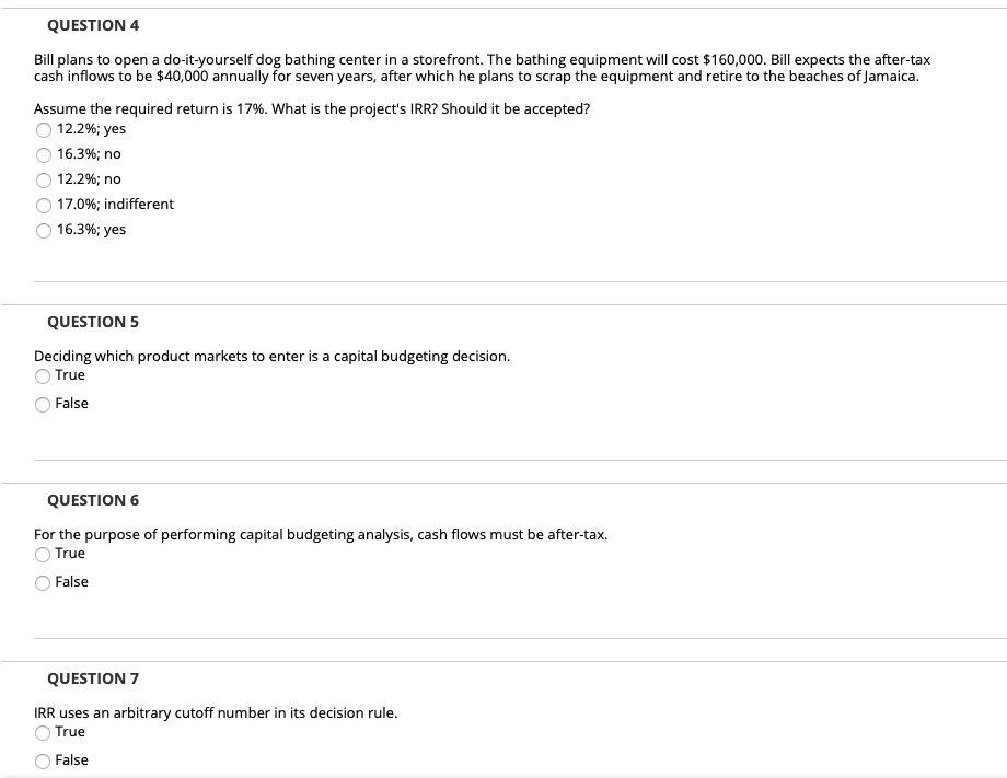 Solved Question 8 - A payback period that is less than the | Chegg.com