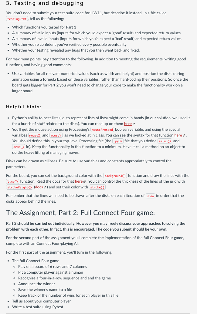 Solved For this project, you'll write a graphical game of | Chegg.com