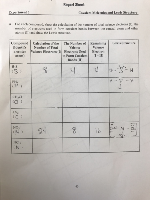 Covalent Bonding Lewis Dot Structures Worksheet Answers - Kid Worksheet ...