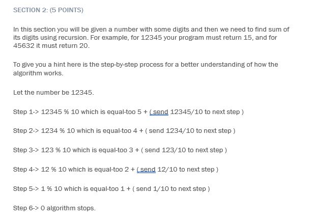 Solved SECTION 2: (5 ﻿POINTS)In this section you will be | Chegg.com
