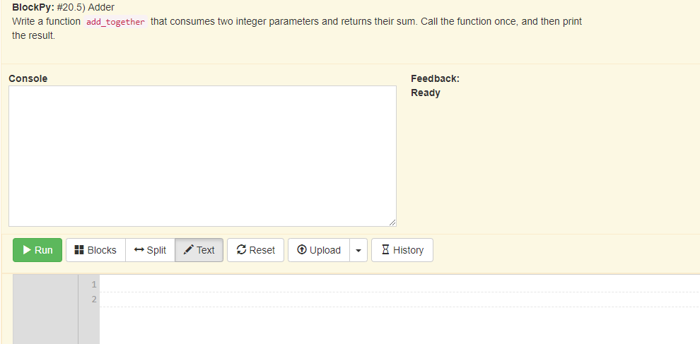 Solved BlockPy: #20.4) Identity Write a function identity | Chegg.com
