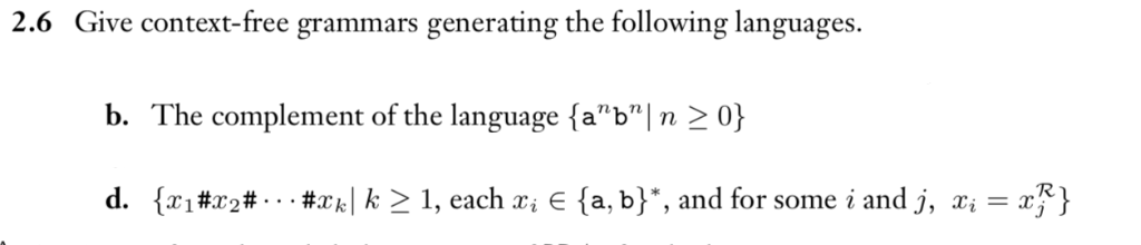 Solved 2.6 Give context-free grammars generating the | Chegg.com Solved 2.6 Give context-free grammars generating the | Chegg.com