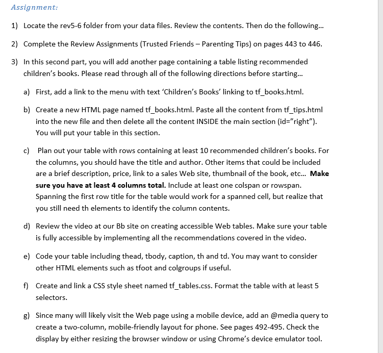 HTML/CSS files for this are tf_base.css, | Chegg.com