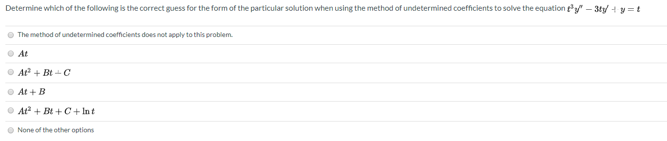 Solved Determine which of the following is the correct guess | Chegg.com