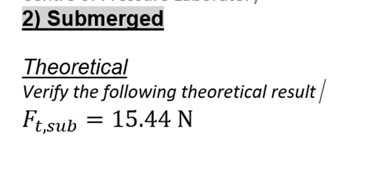 Solved Free Body Diagram Thrust Force Experiment The | Chegg.com