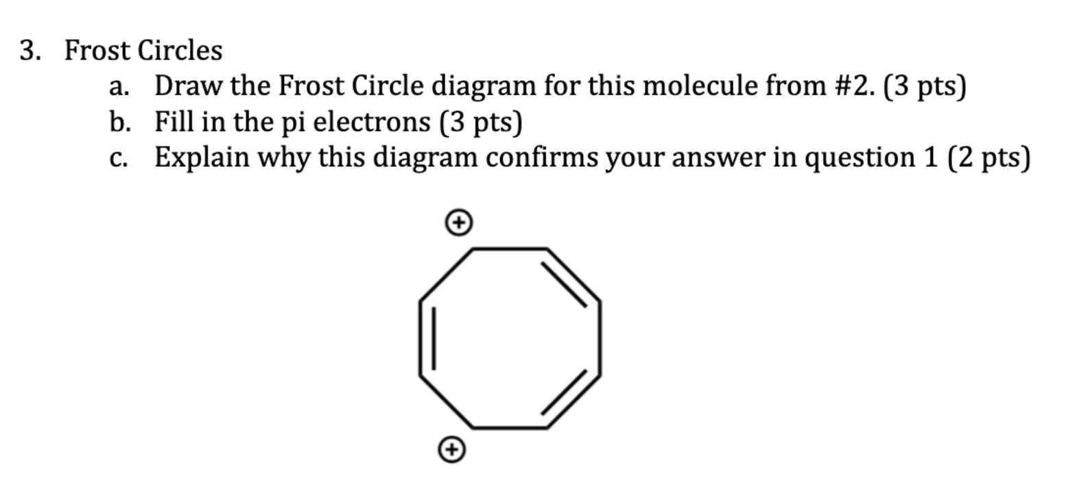 Solved 3. Frost Circles a. Draw the Frost Circle diagram for | Chegg.com