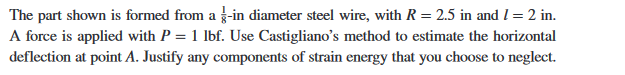 Solved Problem 4-97The part shown is formed from a 81-in | Chegg.com