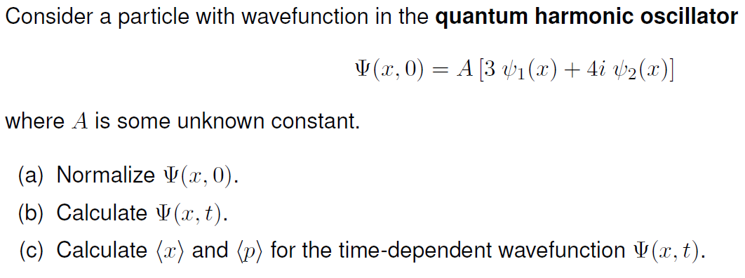 Solved Consider a particle with wavefunction in the quantum | Chegg.com