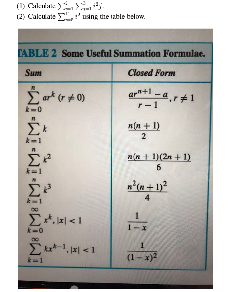 Solved (1) Calculate - 3-102;. (2) Calculate 17, i using the | Chegg.com