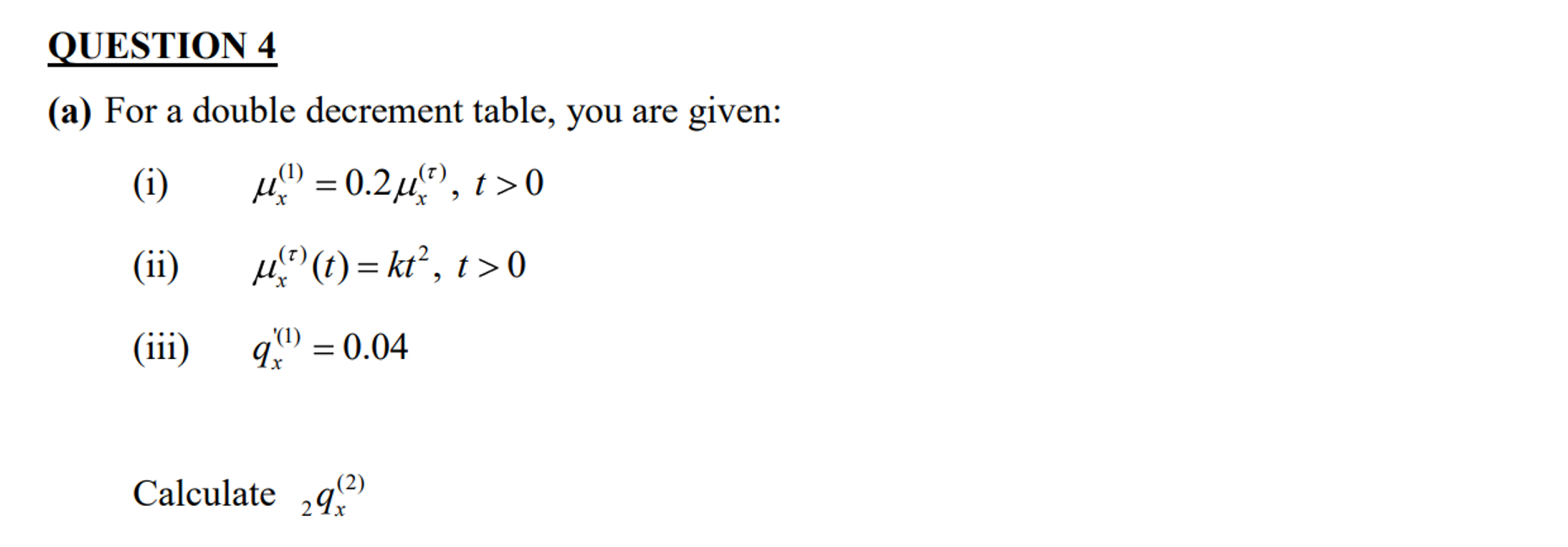Solved PLEASE SHOW ALL WORKINGS | Chegg.com