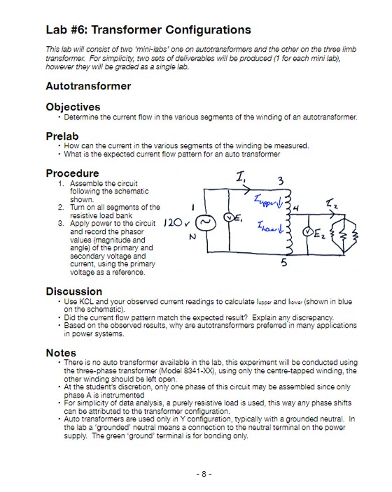 Solved Lab #6: Transformer ConfigurationsThis lab will | Chegg.com