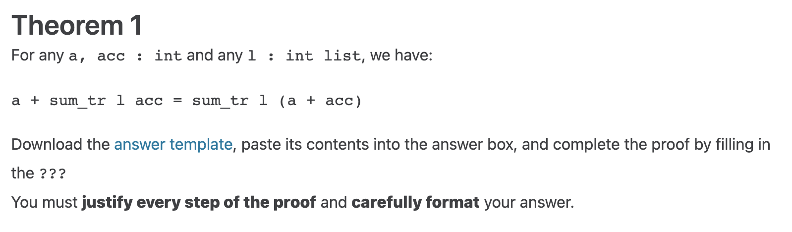 Solved Please Help Me With This Ocaml Induction Proof 