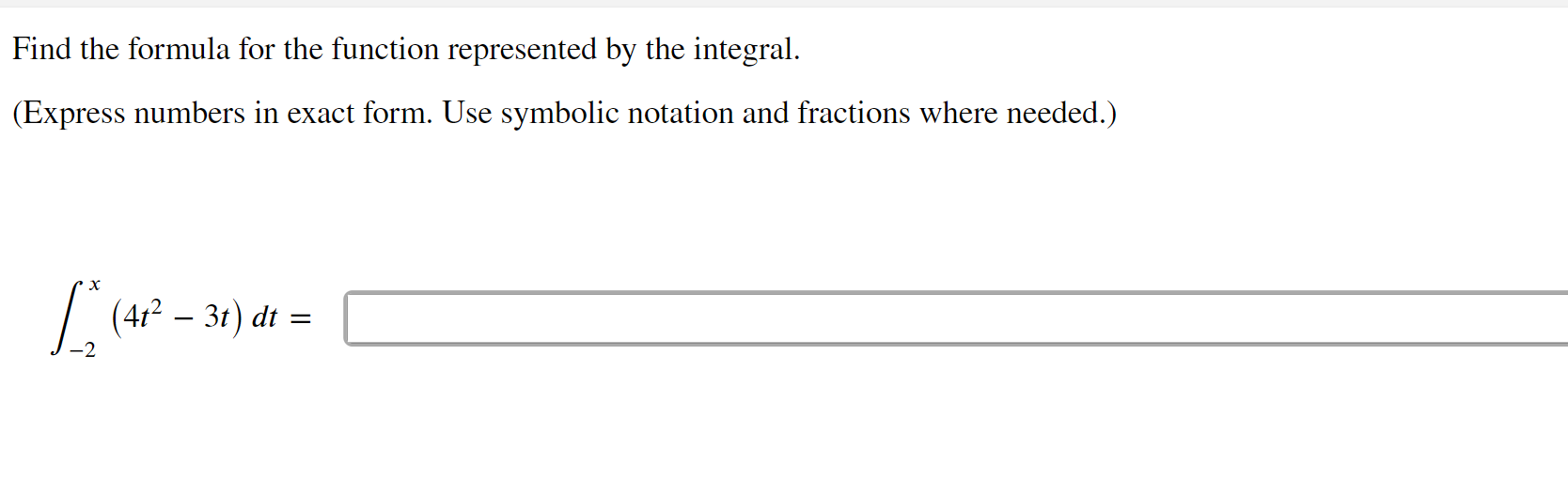 Solved Find the formula for the function represented by the | Chegg.com