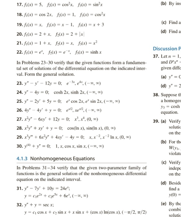 Solved (b) By ins 17. f(x) = 5, f2(x) = cos2x. f3(x) = sin-x | Chegg.com