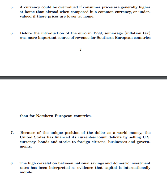 Solved 5. . A currency could be overvalued if consumer | Chegg.com