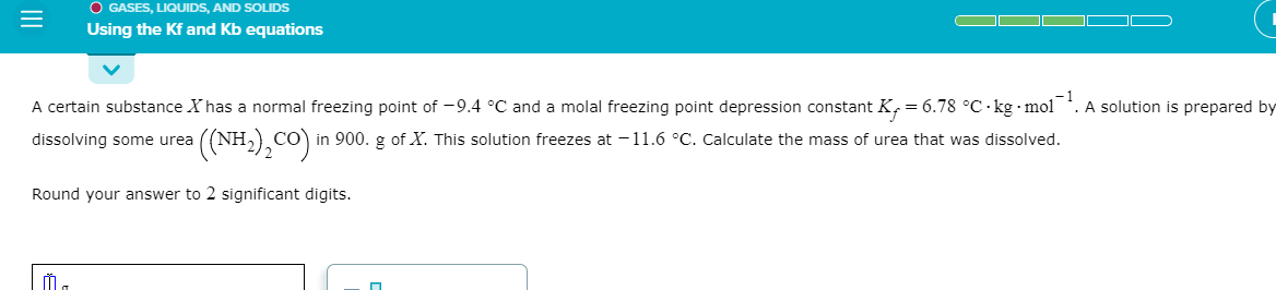 Solved O GASES, LIQUIDS, AND SOLIDS Using the Kf and Kb | Chegg.com