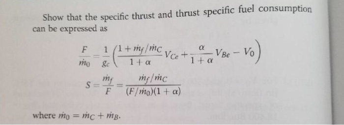 Solved 1.6 The uninstalled thrust for a turbofan engine with | Chegg.com